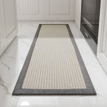 SHENGXINY Kitchen Rugs, L-Shaped Non-Slip Absorbent Machine Washable ...