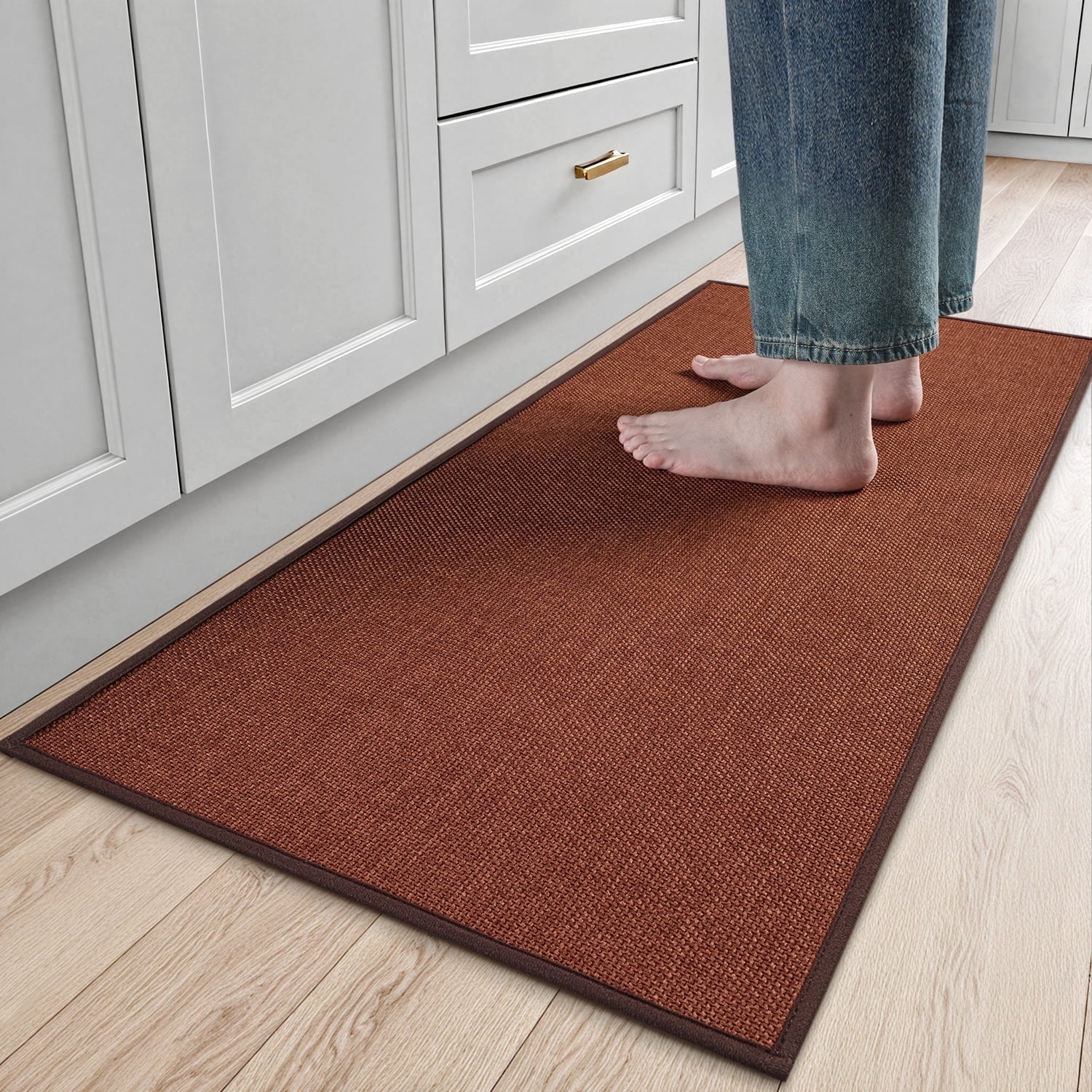 SIXHOME Washable Kitchen Rug, Absorbent Non-Slip Woven Floor Mat, 20 ...