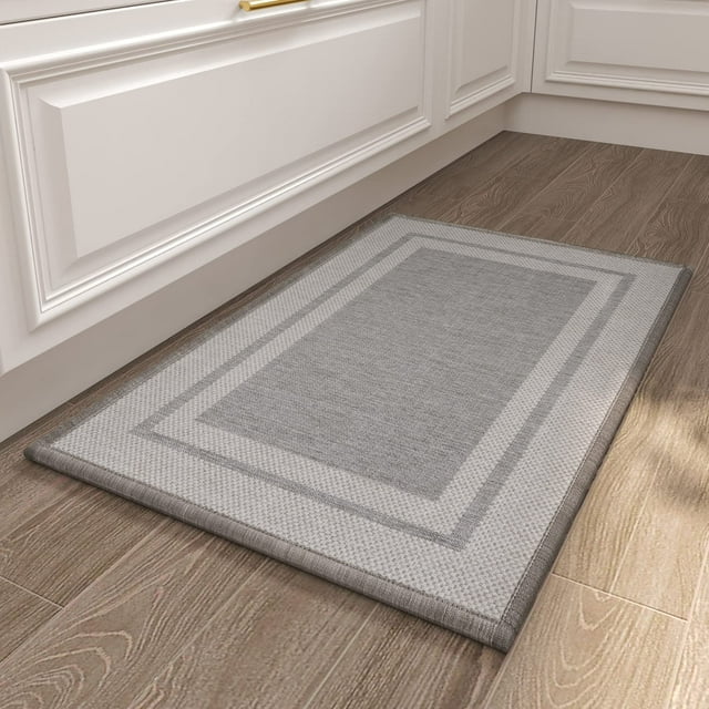 SIXHOME Kitchen Rugs Washable Rubber Backing 17"x32" Non Slip Kitchen ...