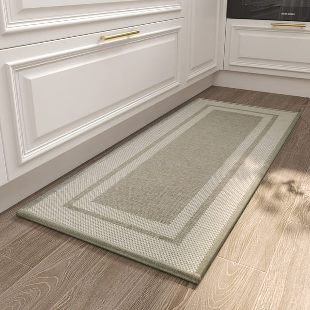 SIXHOME Kitchen Rugs Washable Rubber Backing 17"x47" Non Slip Kitchen ...