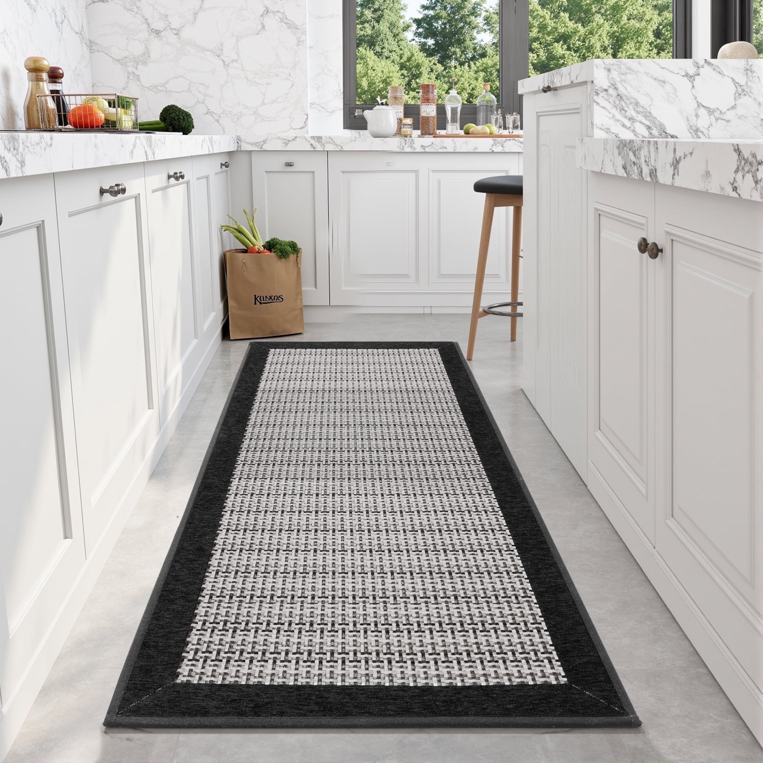 SIXHOME Non-Slip Kitchen Rug, Washable Absorbent Floor Mat, 19.7"x47.2 ...