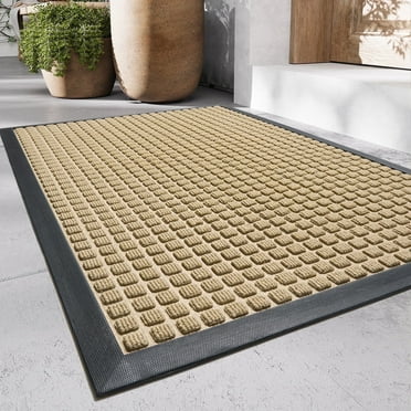 Mainstays Outdoor Sunshine Coir and Stripe Layering Doormat Set, 2 ...