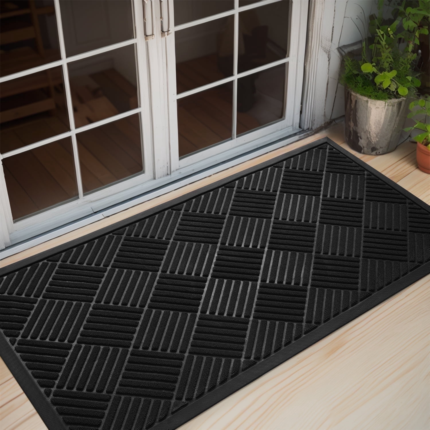 SIXHOME Outdoor Mat Non Slip Doormat 24"x47" Front Door Mat Outside ...