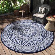 SIXHOME 9'x12' Waterproof Rug with LED, Reversible for Outdoor/Patio ...