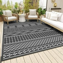 SIXHOME 9'x12' Waterproof Rug with LED, Reversible for Outdoor/Patio ...