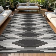 SIXHOME 9'x12' Waterproof Rug with LED, Reversible for Outdoor/Patio ...