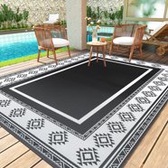 Free Shipping! Flngr Outdoor Plastic Straw Rug,6 x 9 ft Waterproof ...