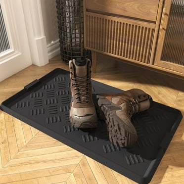 Rubber-Cal Herringbone Coir Boot Scraper Brush Doormat, Outdoor Shoe ...
