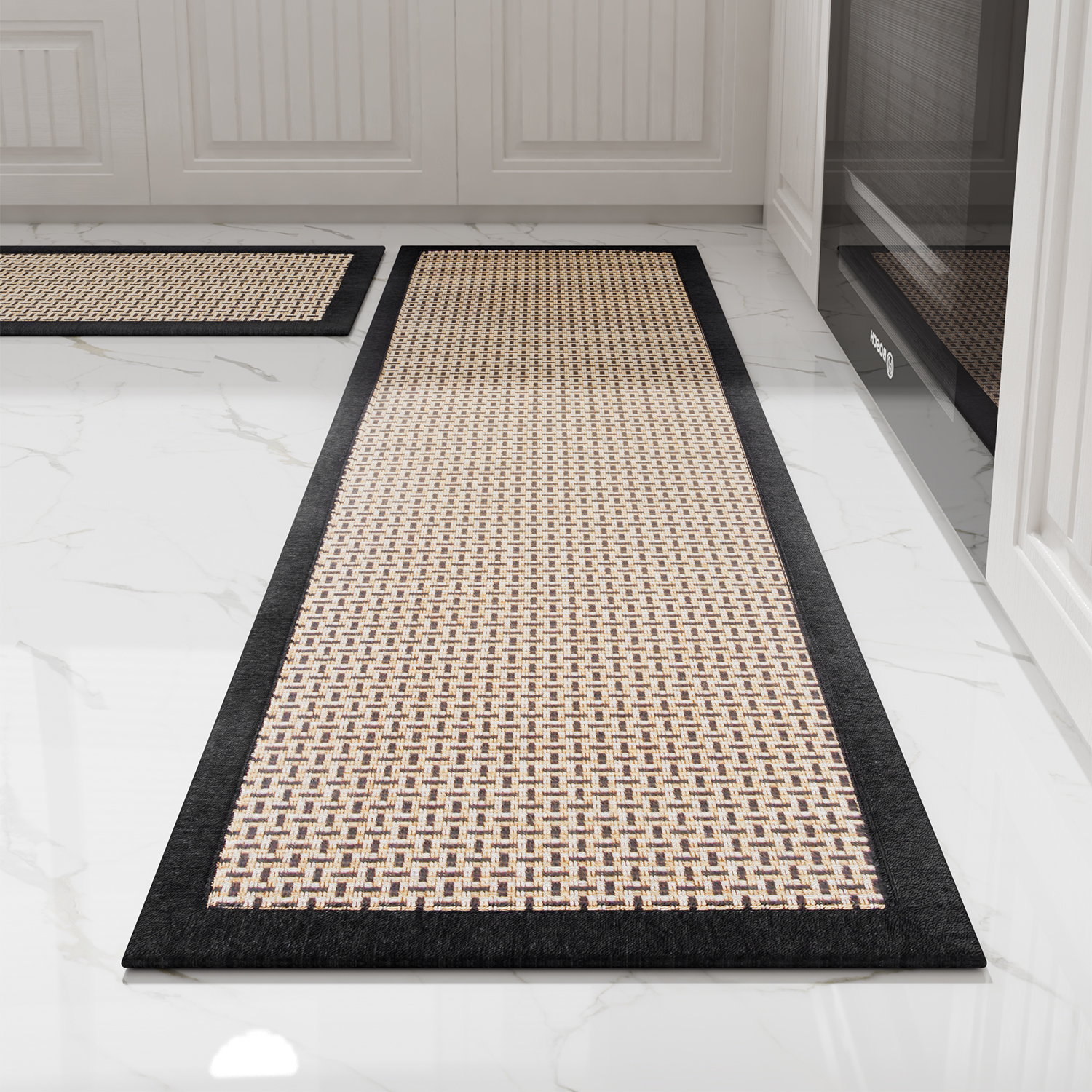 Garland Rug Herald Square 2pc Kitchen Rug Set 18 in. x28 in. Slice & 18 ...