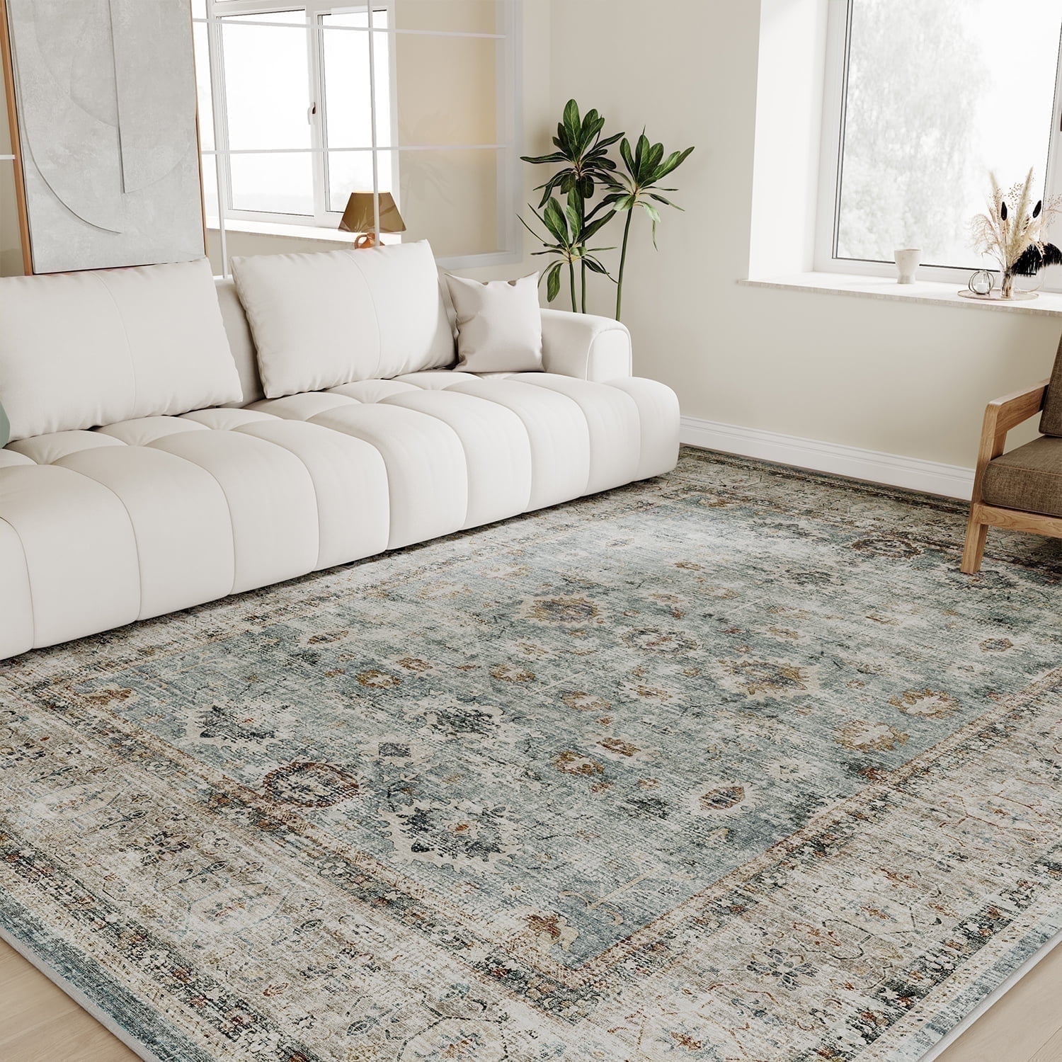 SIXHOME Rugs for Living Room Washable 9x12 Area Rugs Oriental Carpet ...