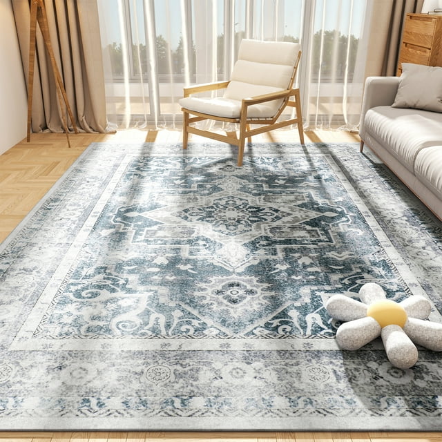 SIXHOME 4x6 Washable Rug, Non-Slip, Suitable for Bedroom & Kitchen ...