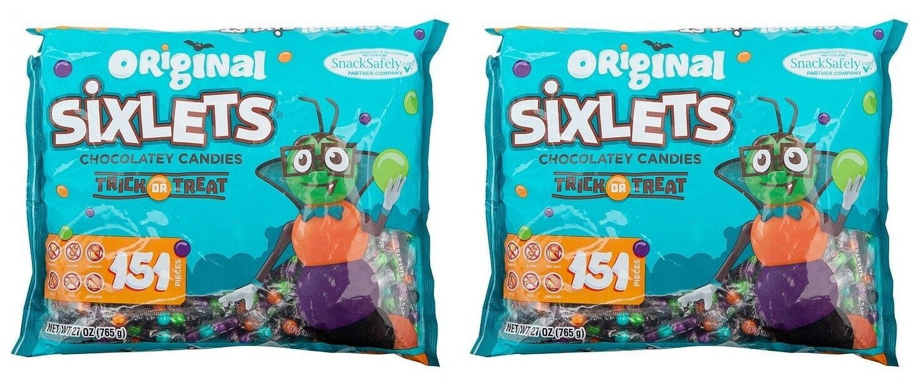SIXLETS Chocolate Candies Halloween Bulk Individually Wrapped Candy 302 ...