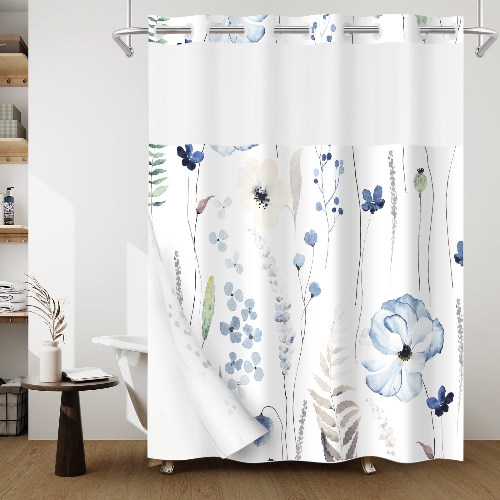 BenchMate Split Shower Curtain for Bath Transfer Benches Premium ...