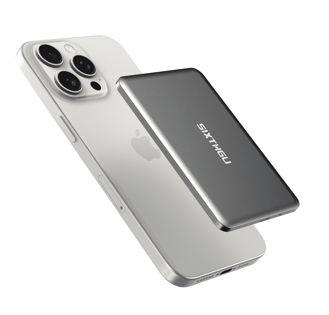 SIXTHGU for Slim Magsafe Battery Pack, 5000mAh Sleek Aluminum Magnetic ...