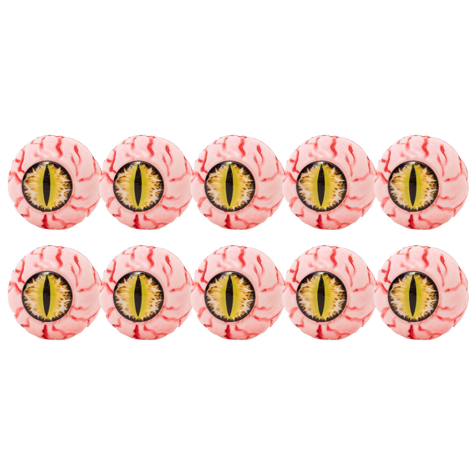 SIYTUAU 10-Piece Halloween Eyeball Skeleton Decor Set Plastic Creepy ...