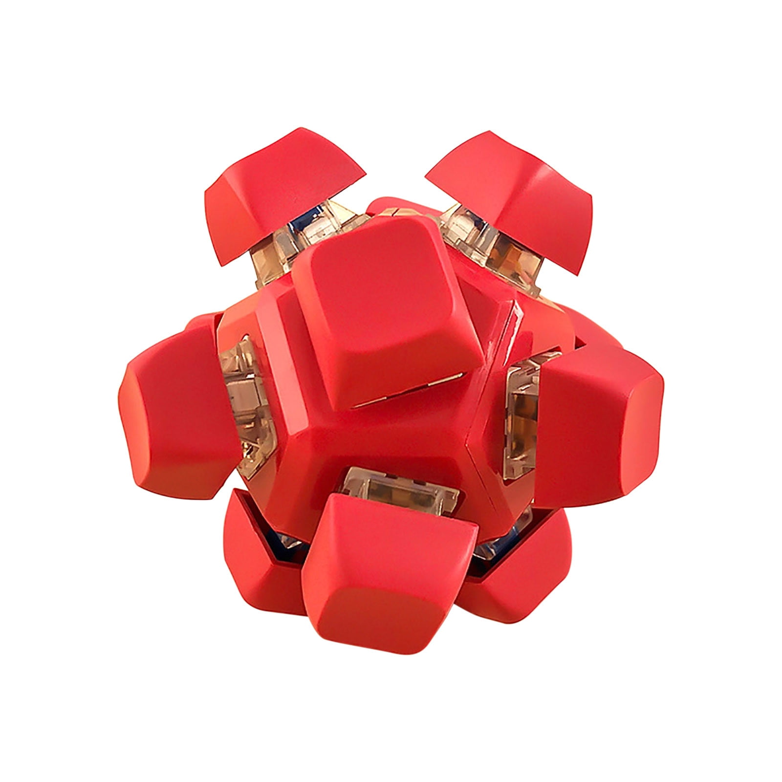 SIYTUAU 12-Key Stress Relief Toy Clicker With Glowing Mechanical Keys ...