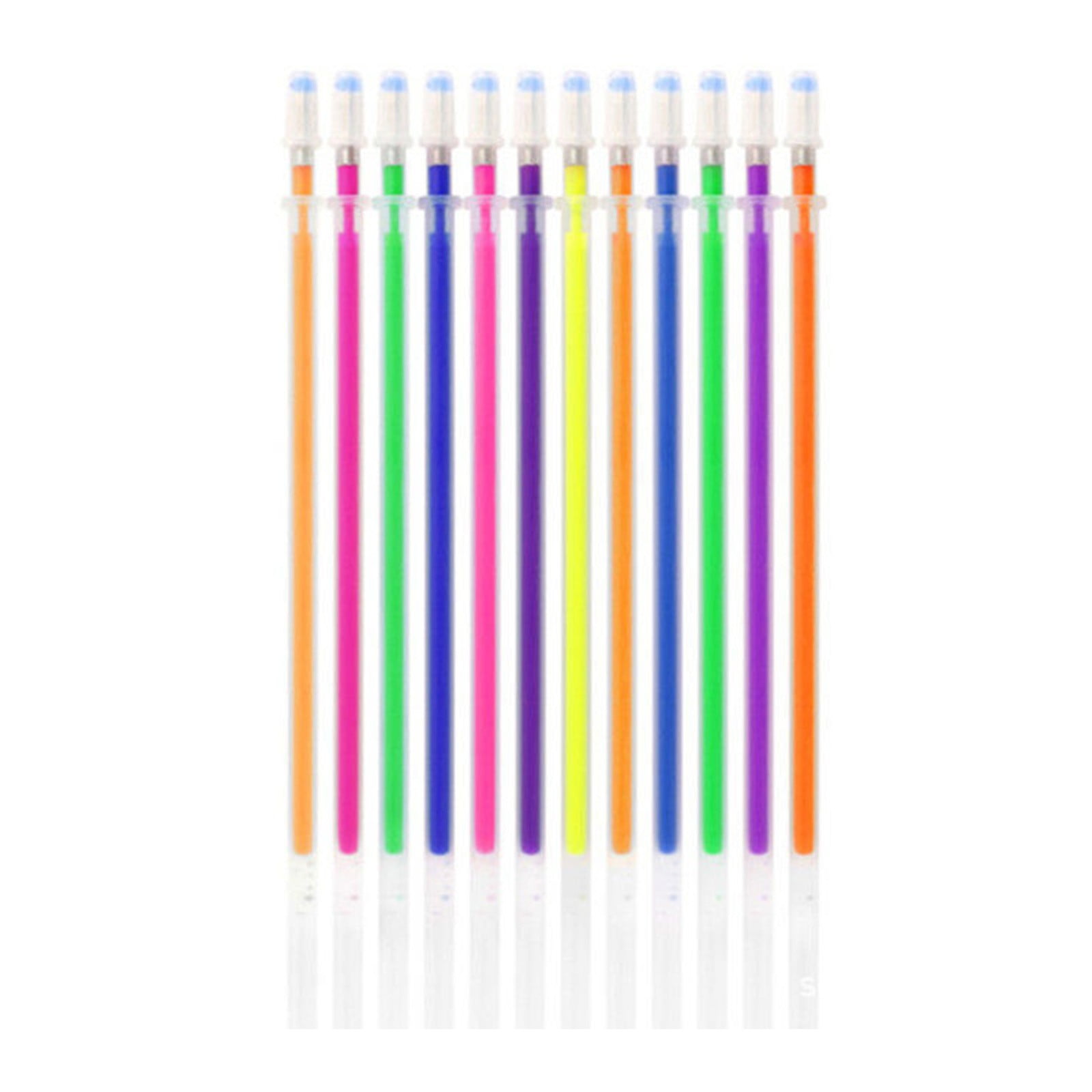 SIYTUAU 12-Pack Fluorescent Gel Pen Refills Set 0.5Mm For Writing ...