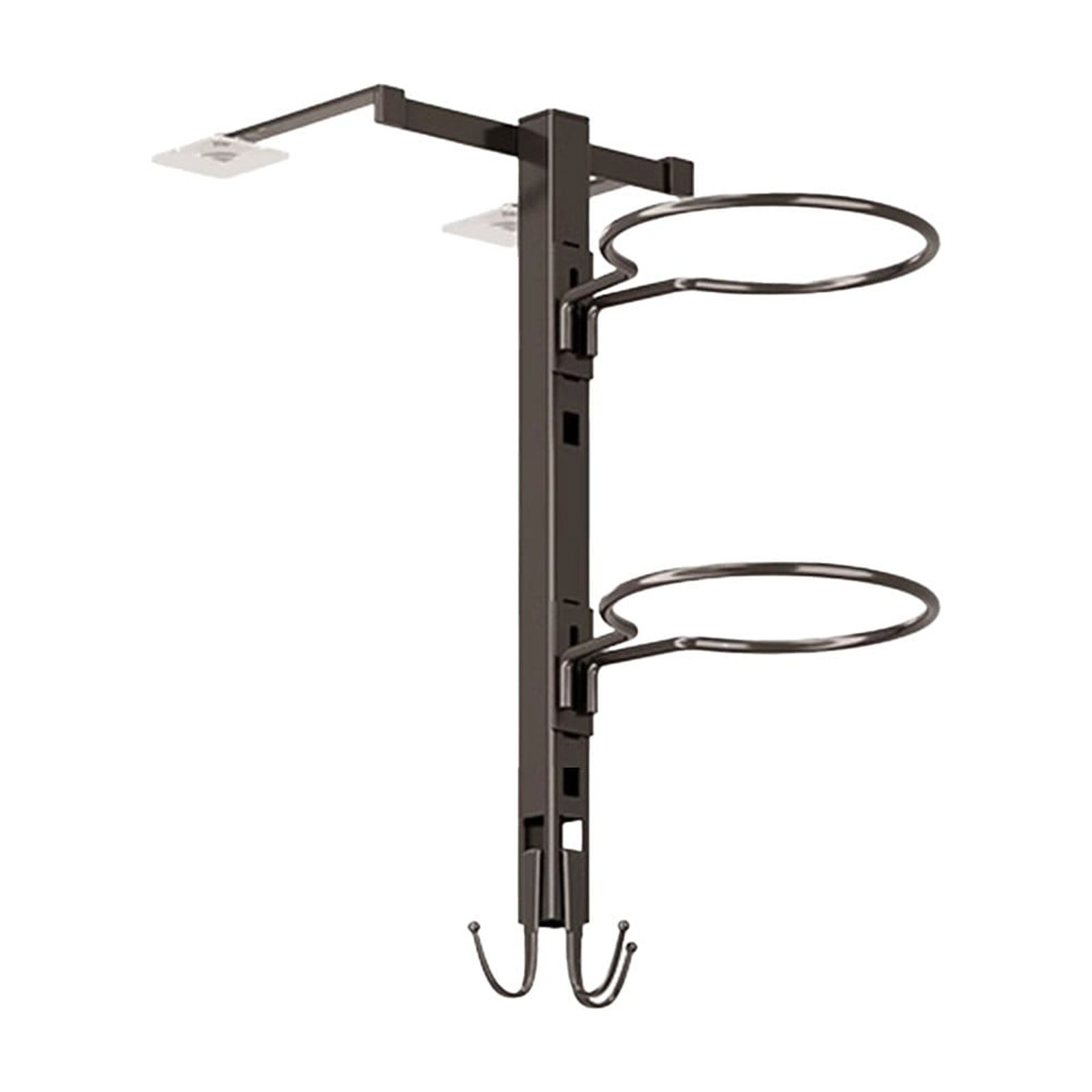 SIYTUAU 2 Tier Basketball Storage Rack Wall Mounted No Drill ...