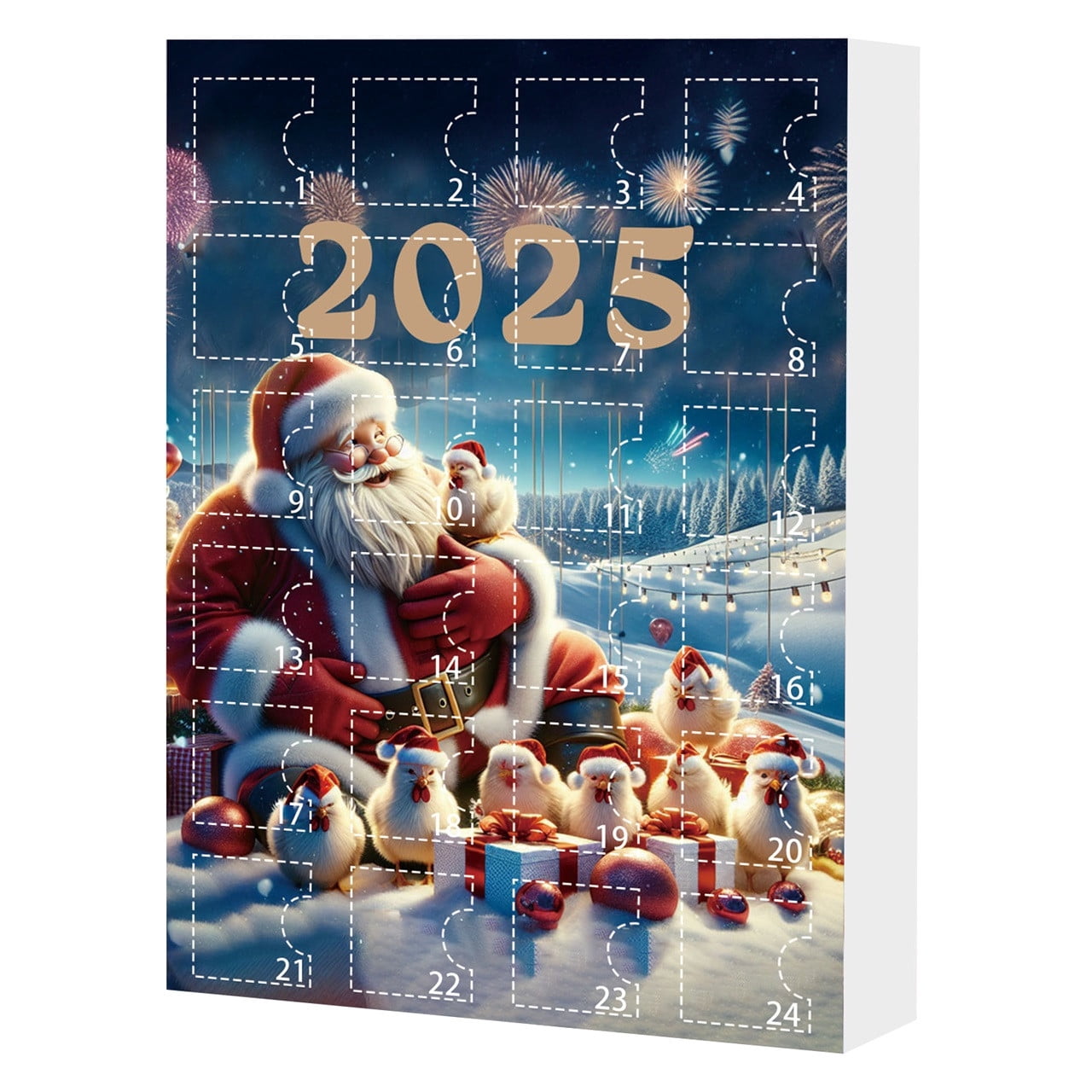 SIYTUAU Acrylic Christmas Countdown Calendar 2025 Style C Holiday Gift ...