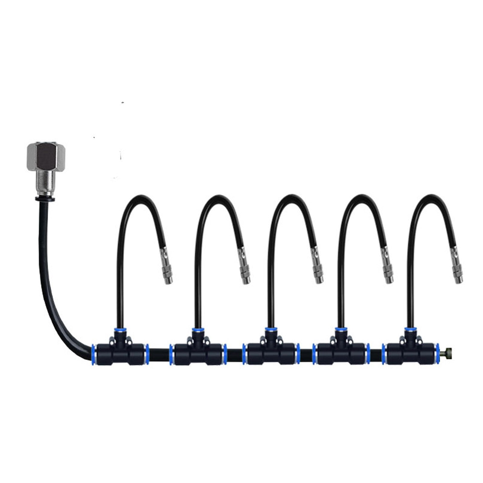 SIYTUAU Adjustable Spray Nozzle Plant Watering Set Five Meter Hose ...