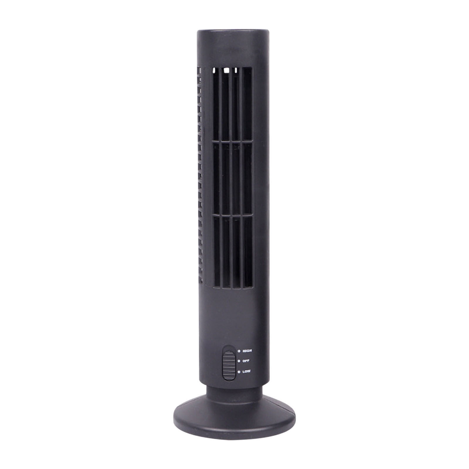 SIYTUAU Black Bladeless Tower Fan Mini Vertical Fan Usb Powered ...