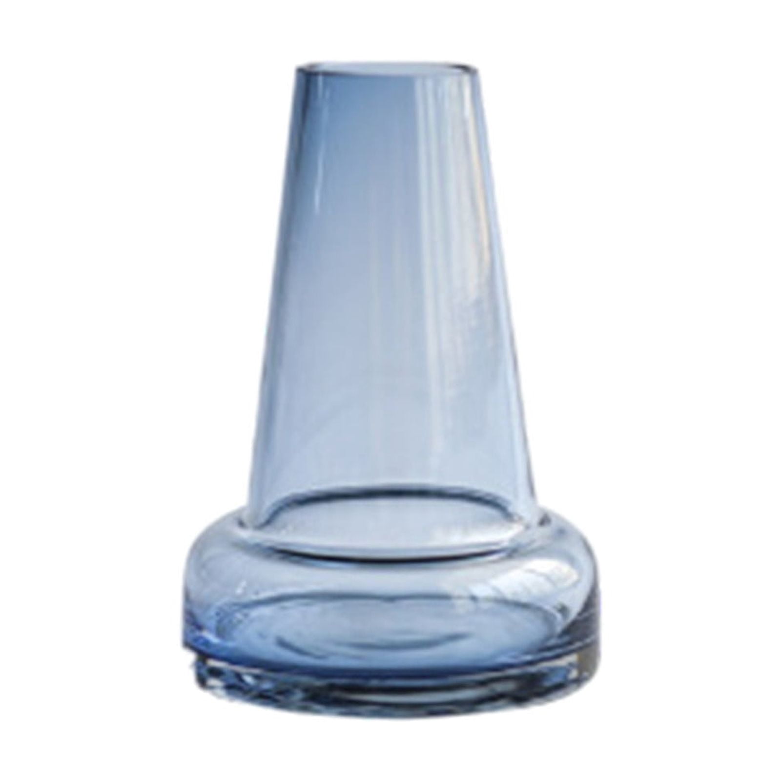 SIYTUAU Blue Hydroponic Glass Vase Flower Arrangement Vessel ...
