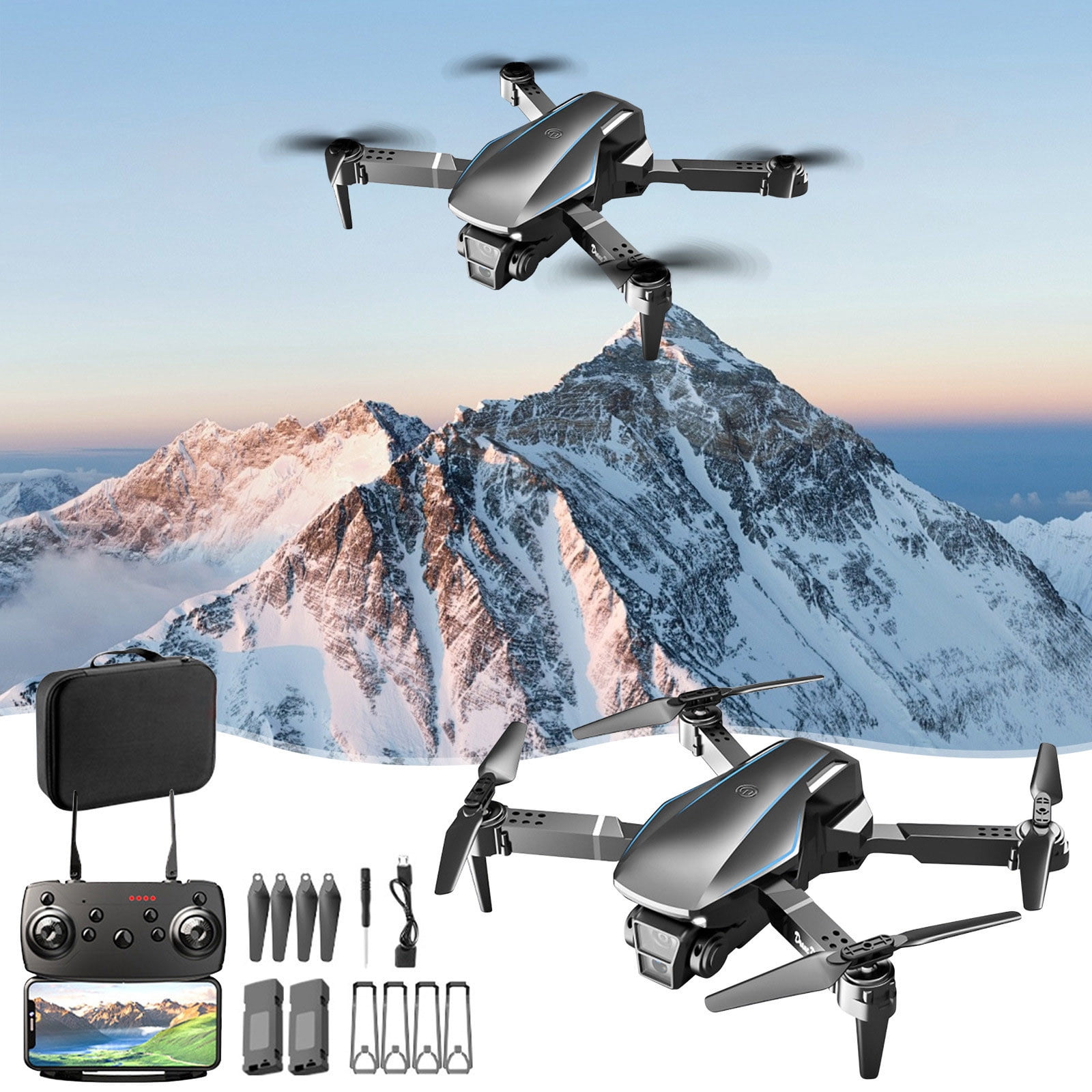 SIYTUAU Brushless Motor Drone With Optical Flow Positioning Dual Camera ...