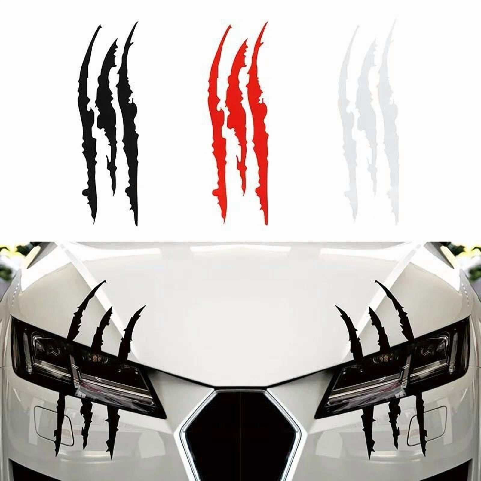 SIYTUAU Car Ghost Claw Stickers Decals For Headlight Hood Windshield ...