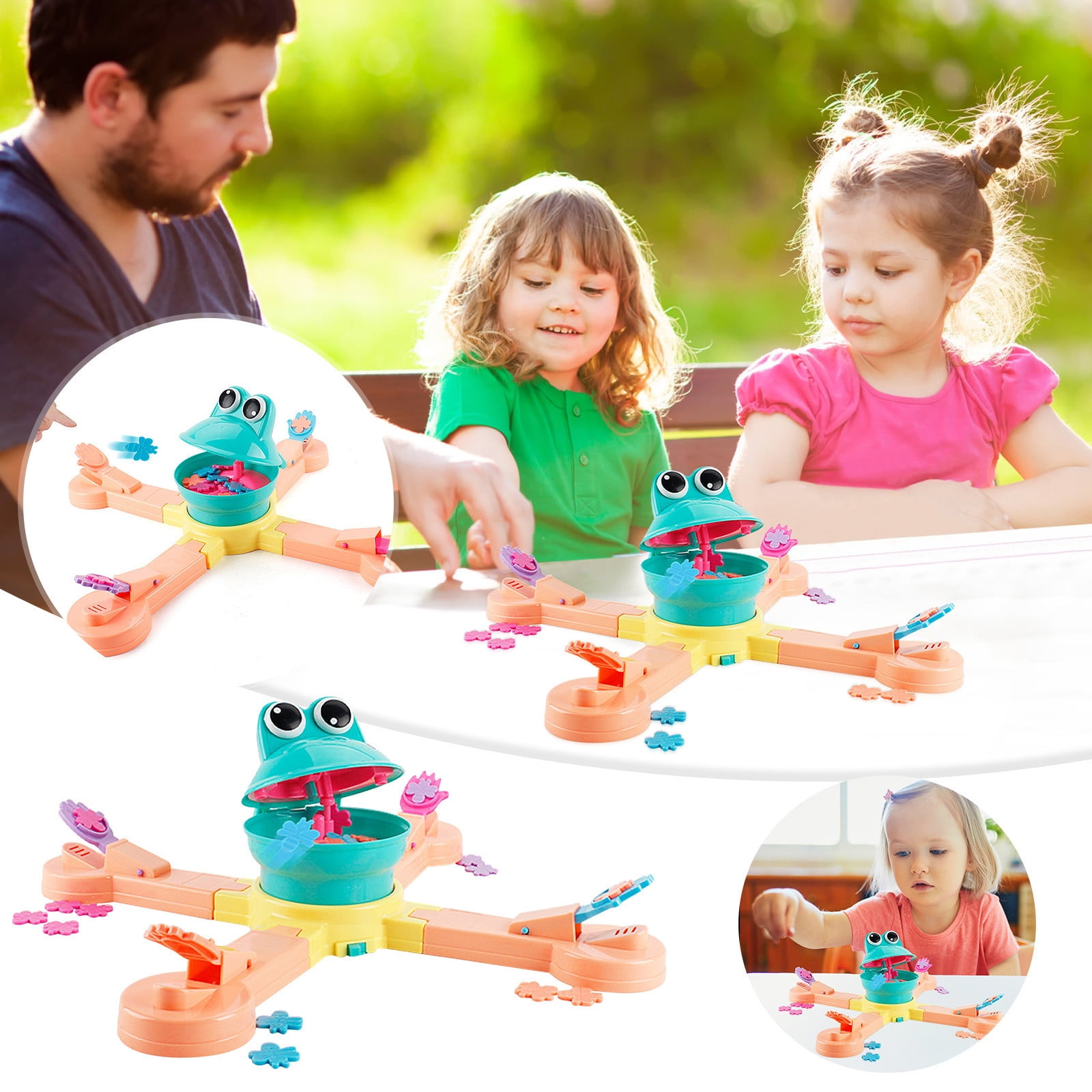 SIYTUAU Children Frog Feeding Adventure Game Competitive Multiplayer ...