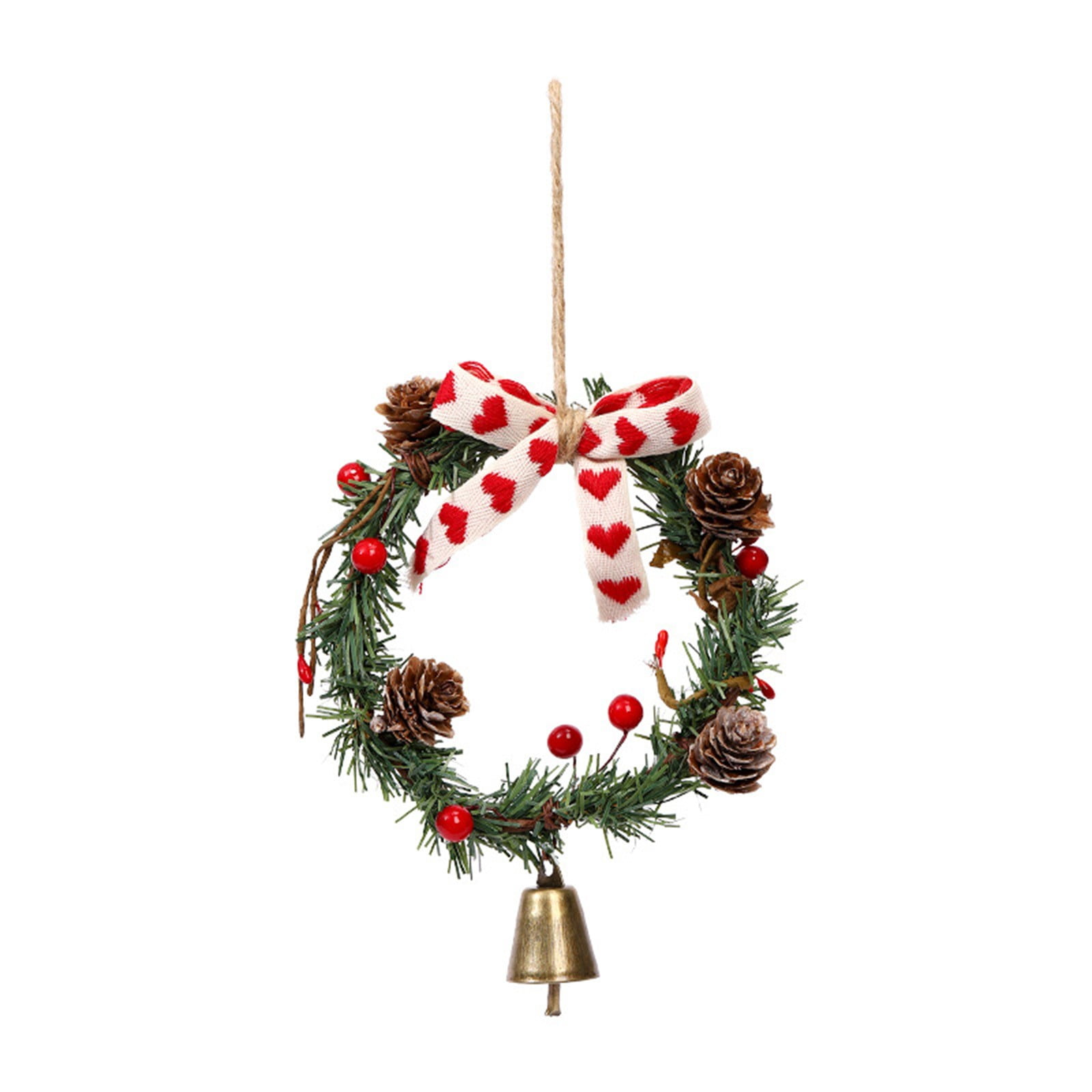 SIYTUAU Christmas Decorations Mini Wreath Window Decoration Door ...