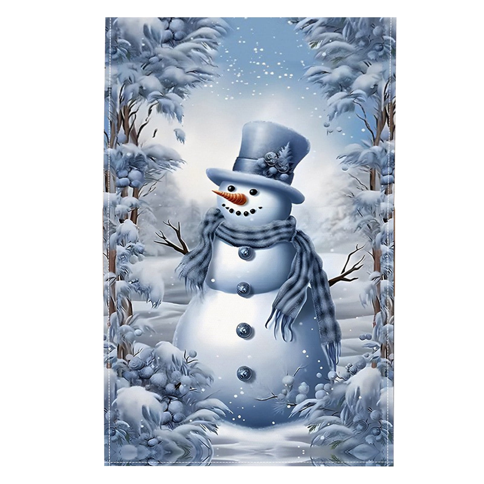 SIYTUAU Christmas Table Runner With Snowman Pattern For Festival Dining ...