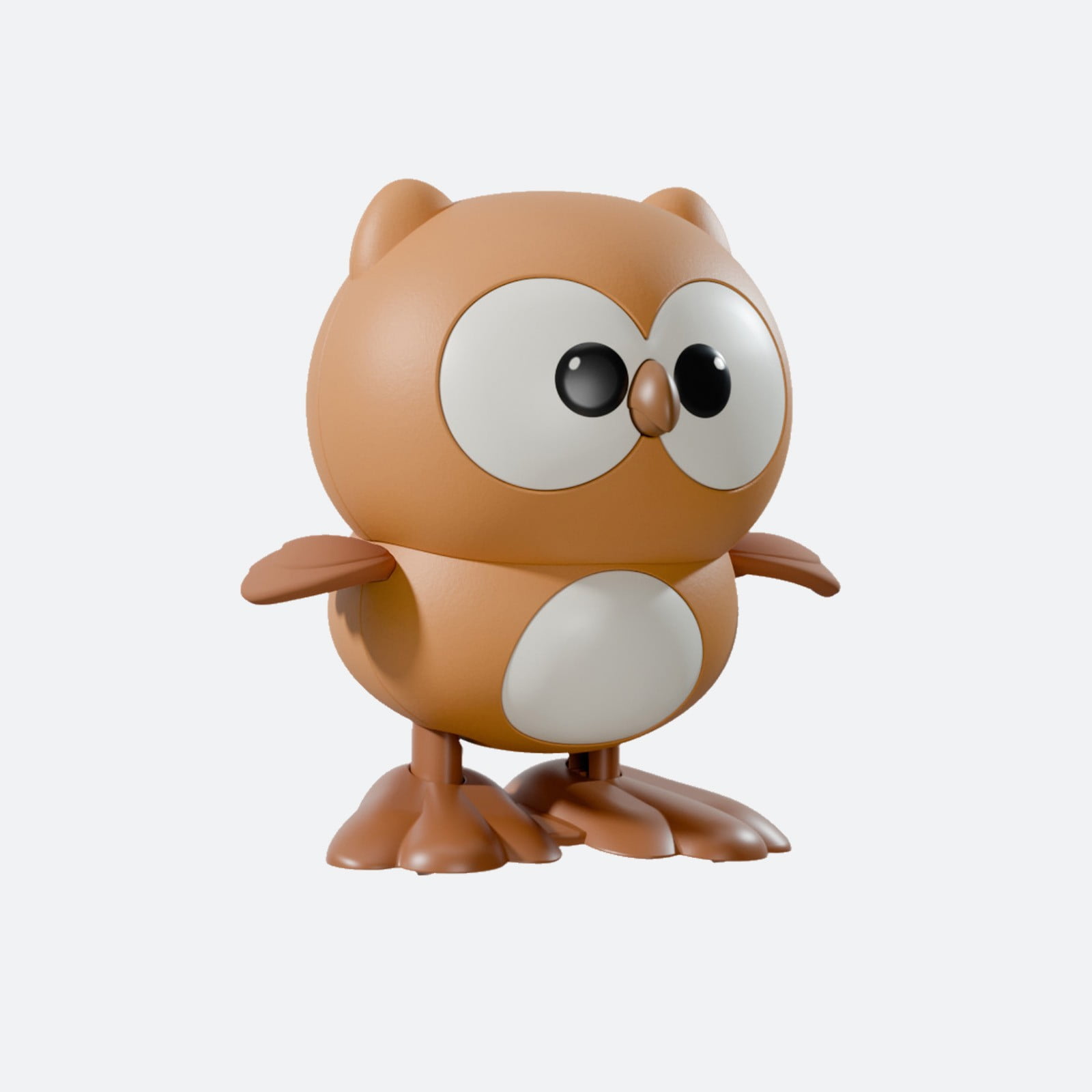 SIYTUAU Clockwork Jumping Owl Toy Brown Animated Bird Motion Wind Up ...