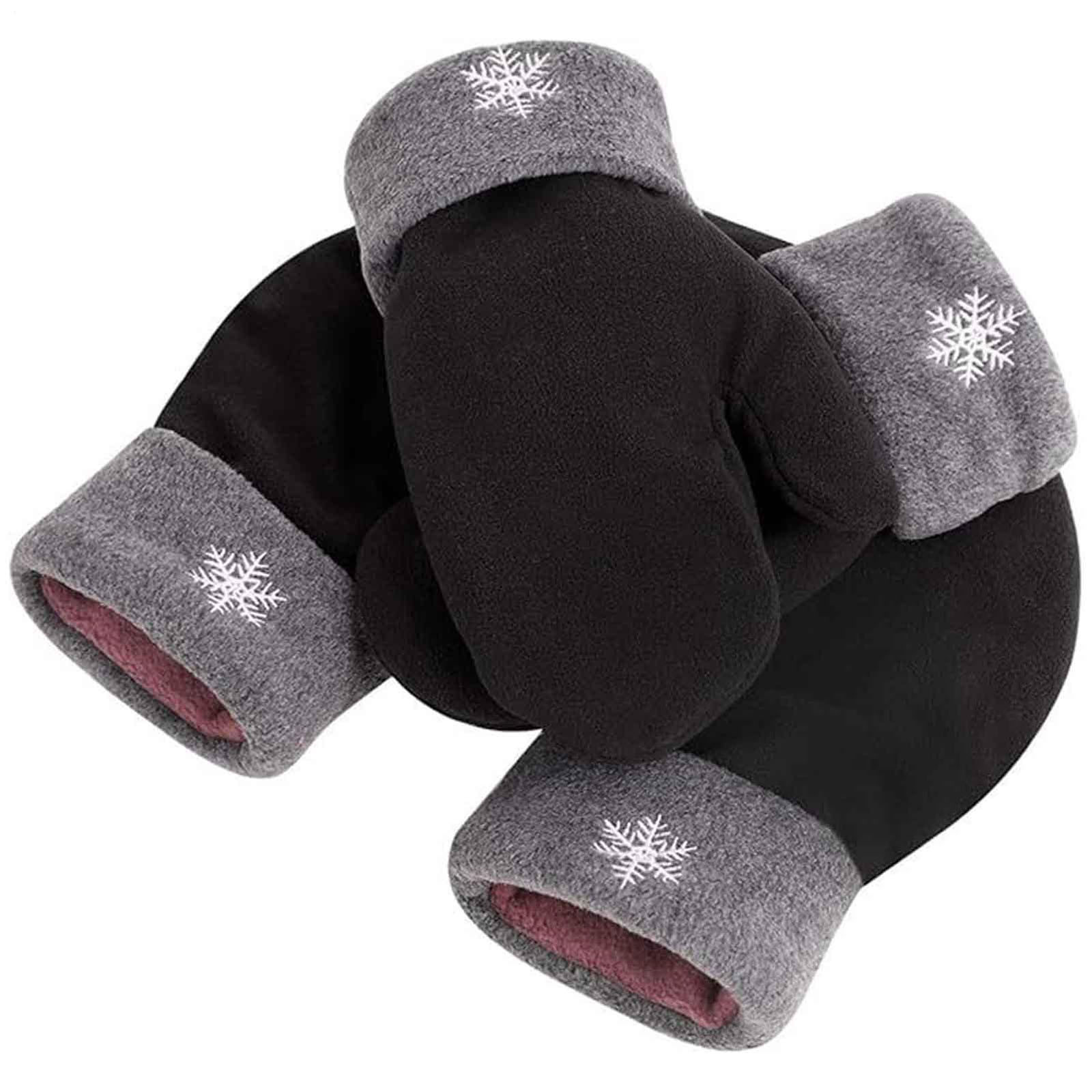 SIYTUAU Couple Gloves Romantic Hand Mittens Double Layer Thickened ...