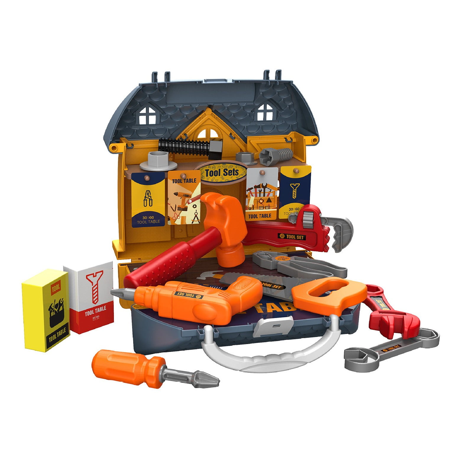 SIYTUAU Diy Kids Tool Set Pretend Construction Engineer Toy Screwdriver ...