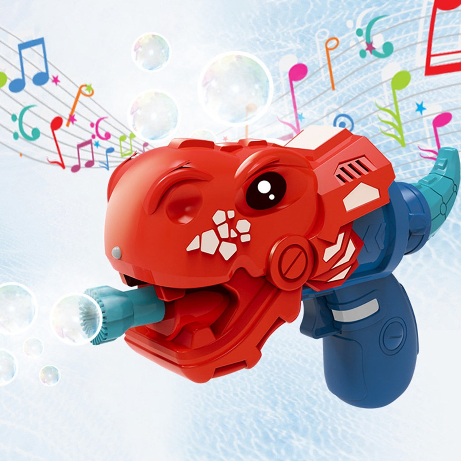 Elastic Smoked Bubble Machine Dinosaur Electric Music Light Bubble Guns ...