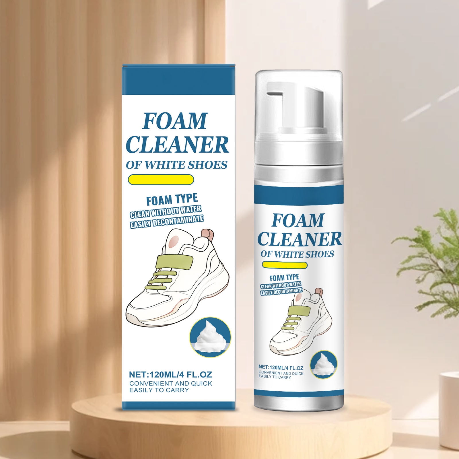 SIYTUAU Foam Shoe Cleaner Kit Sneaker Deodorizer Stain Remover Brush ...