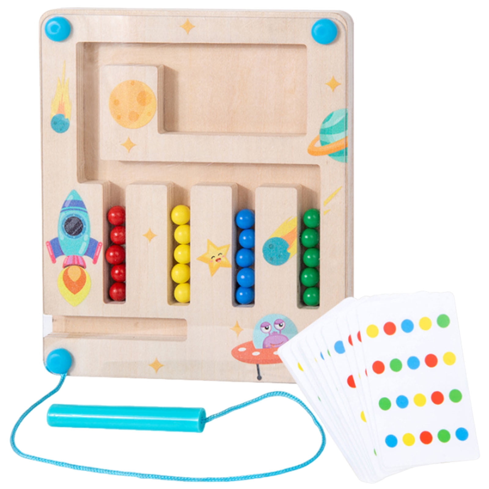SIYTUAU Four Color Rolling Ball Game Children Logic Training Puzzle Toy ...