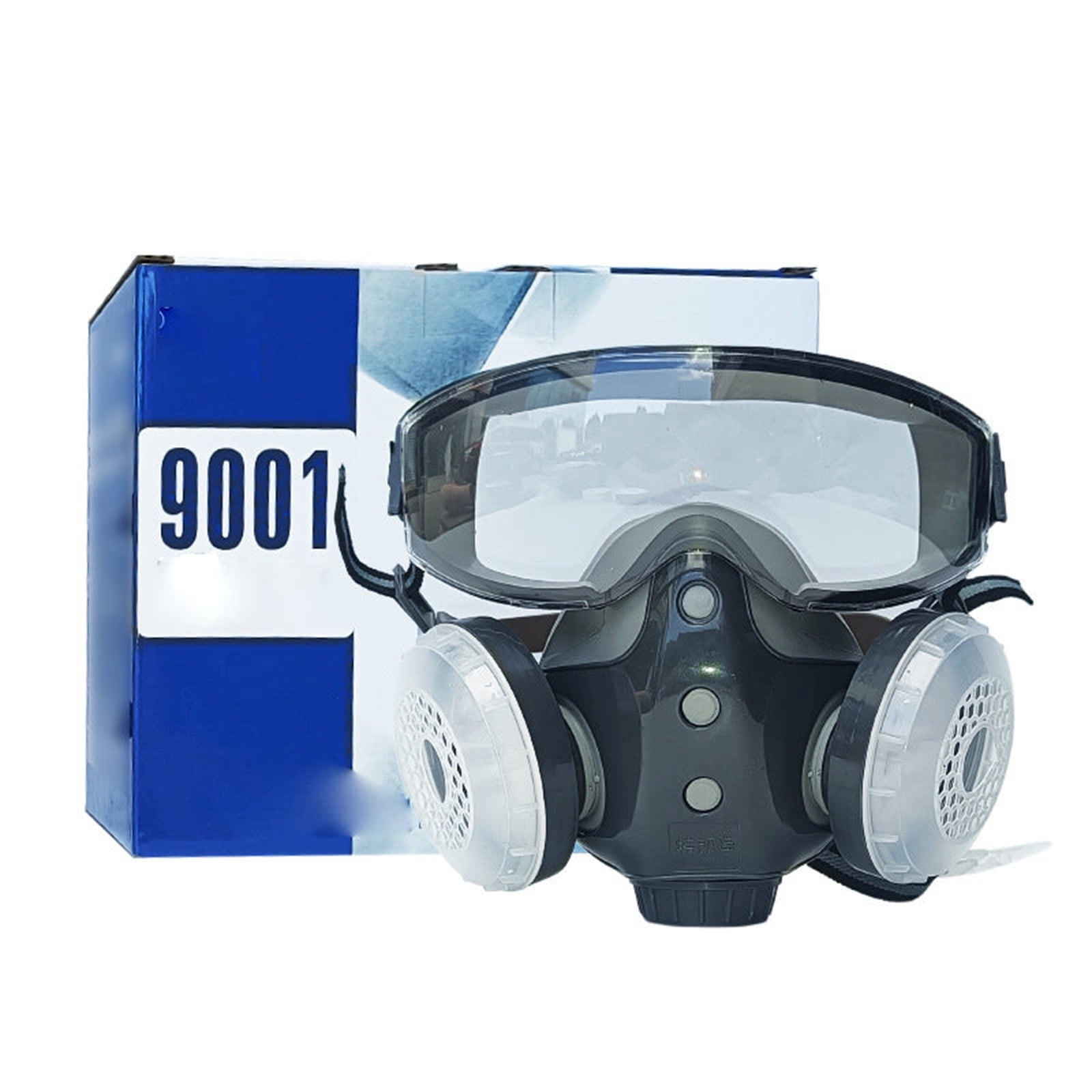 SIYTUAU Full Face Protective Painting Respirator Wide View Mask ...