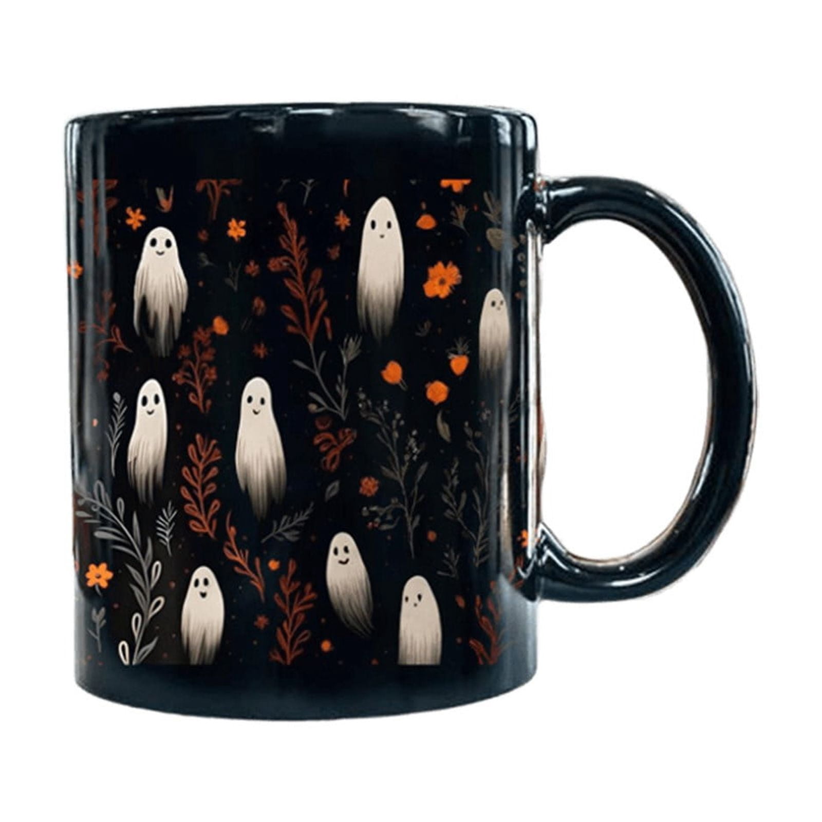 SIYTUAU Ghost Coffee Cup Halloween Gift Mug Ceramics Beverage Cup ...