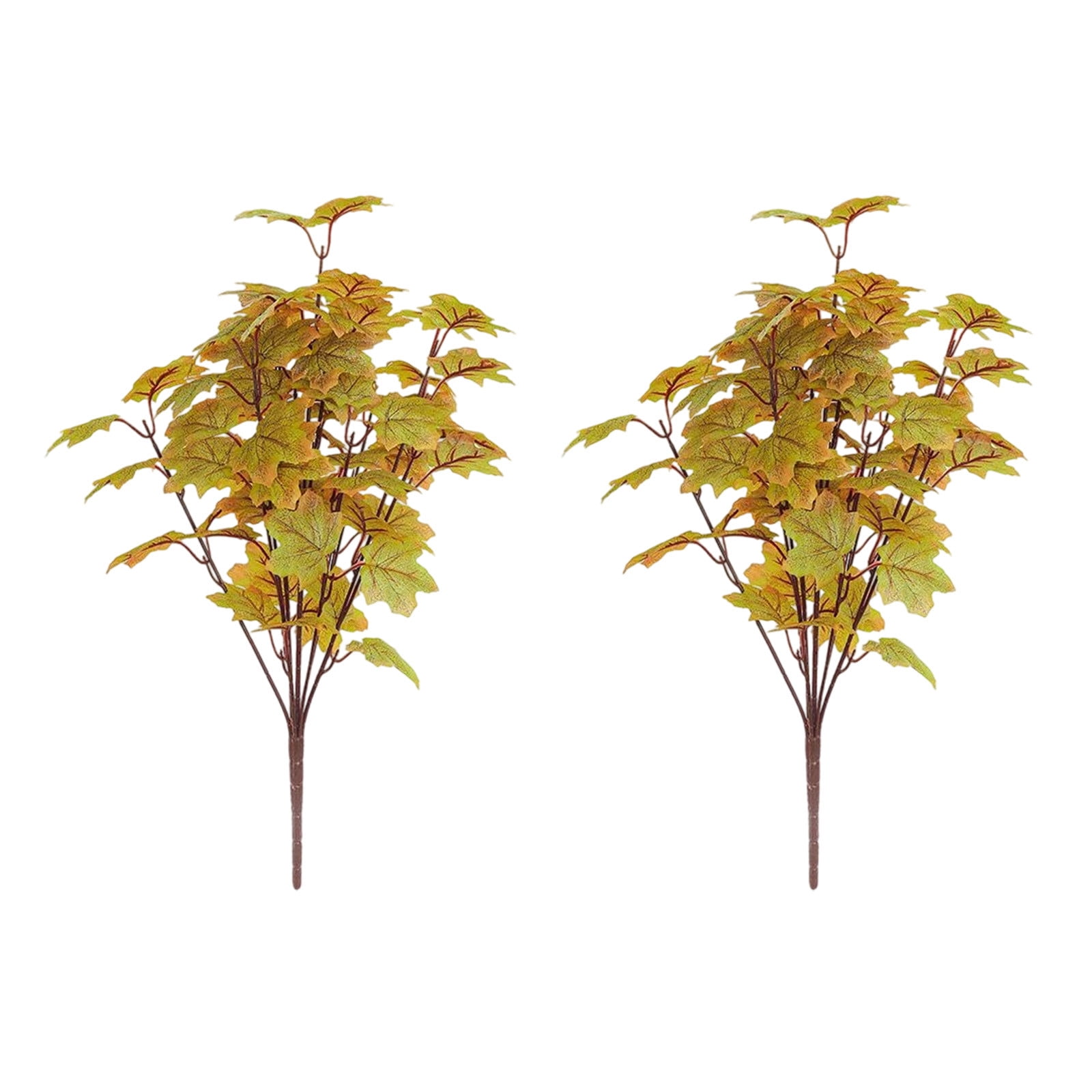 SIYTUAU Green Artificial Maple Leaf Branches For Halloween Thanksgiving ...