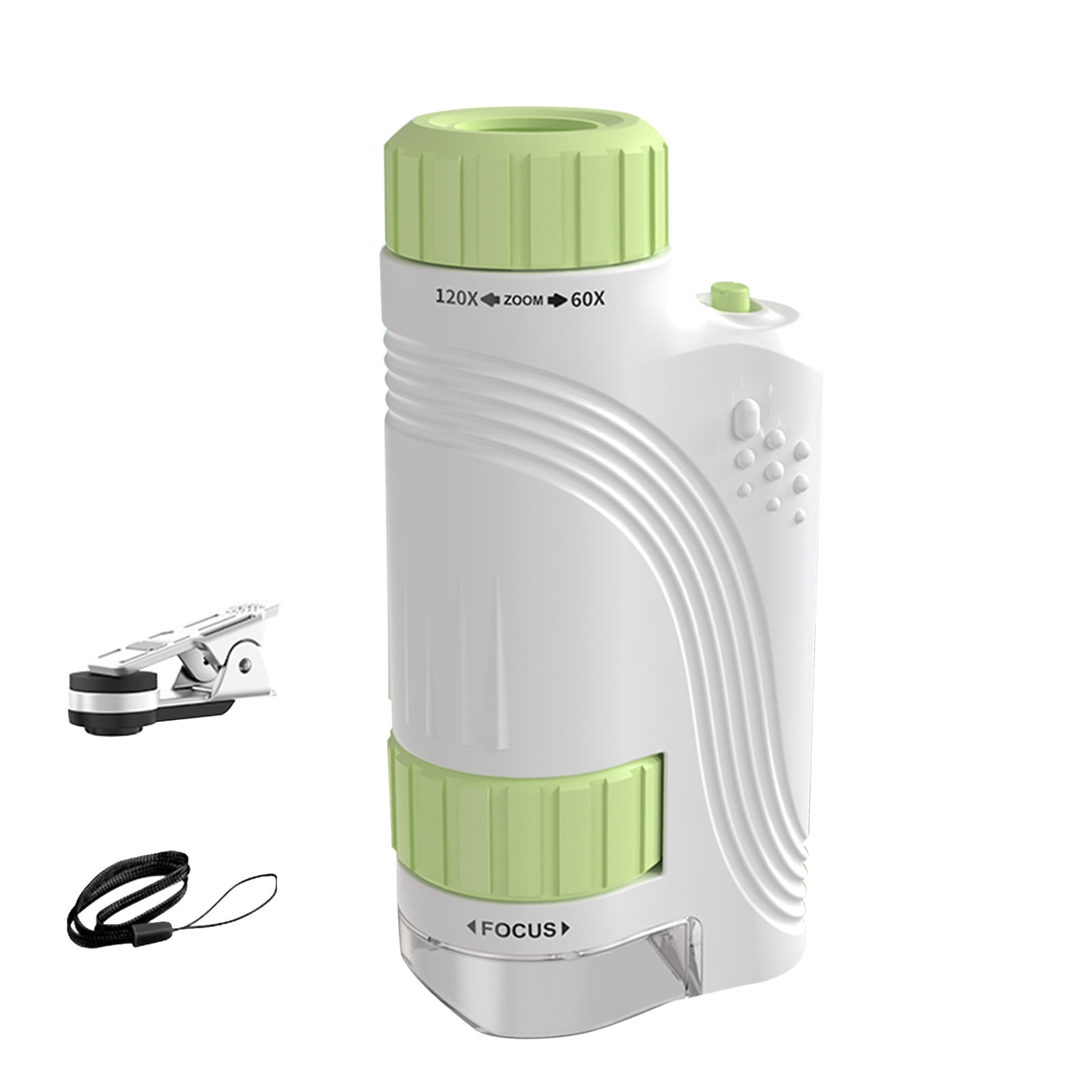 SIYTUAU Green Handheld Microscope 60-120X Observation Tool Science Kit ...