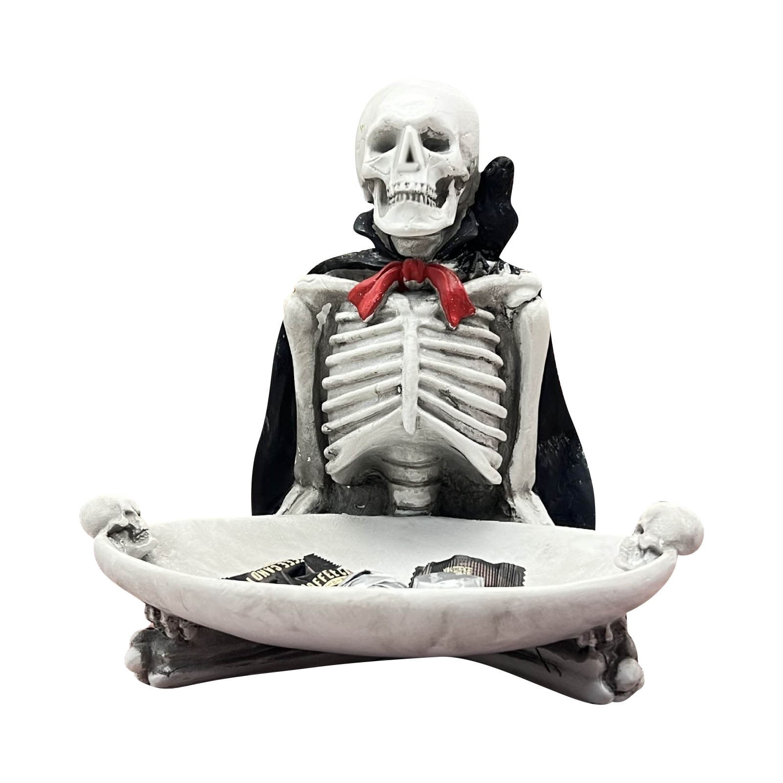 SIYTUAU Halloween Cape Skull Tray Desktop Storage Decoration Terrifying ...
