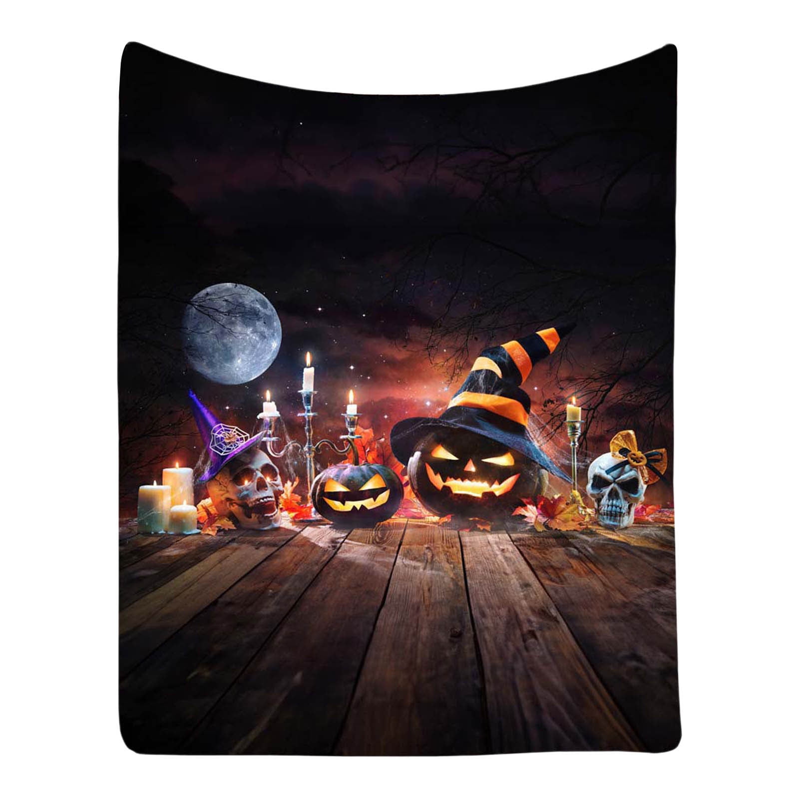SIYTUAU Halloween Printed Blanket Lunch Break Sofa Office Blanket 70 X ...