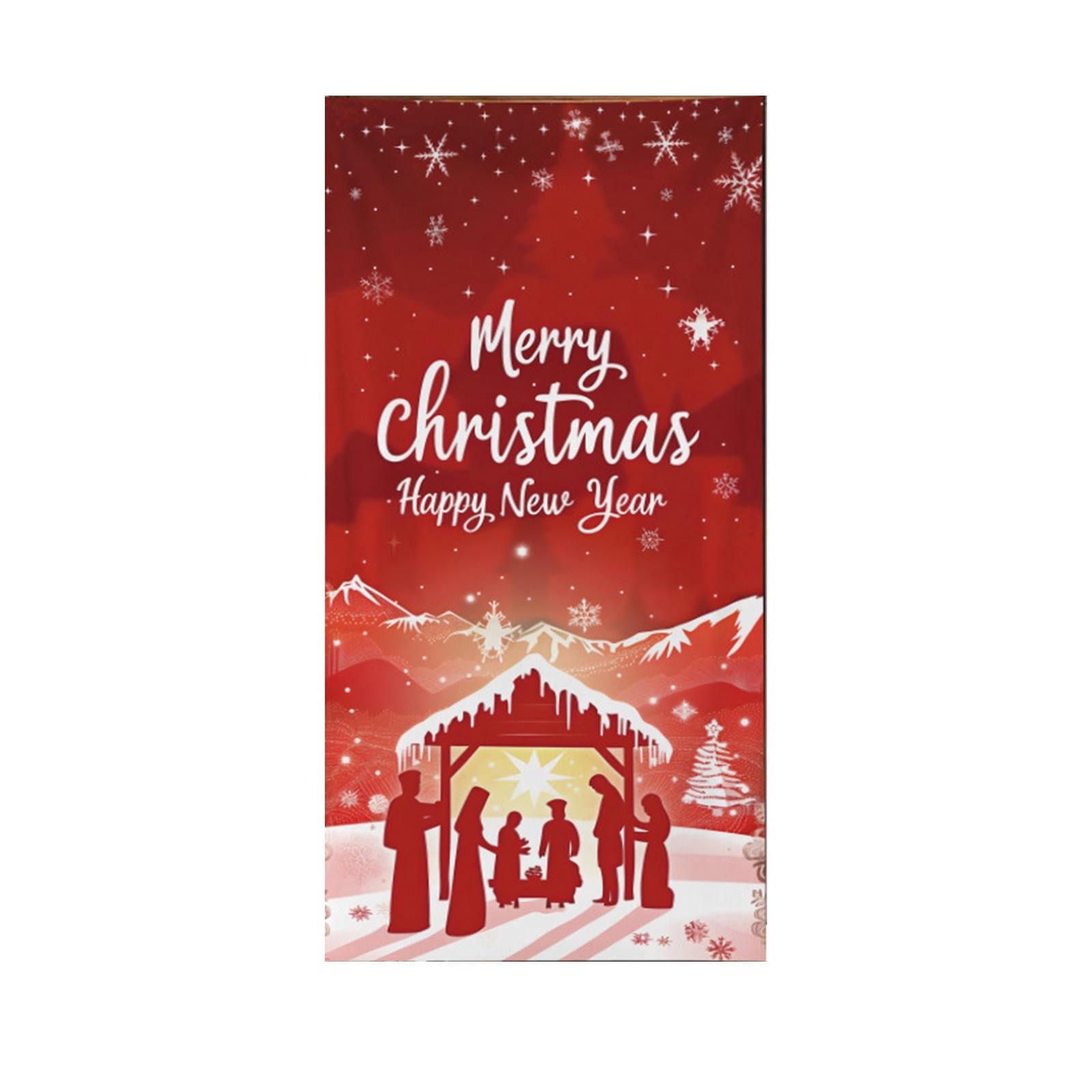 SIYTUAU Holiday 3D Visual Door Cover With Santa Claus Design For ...