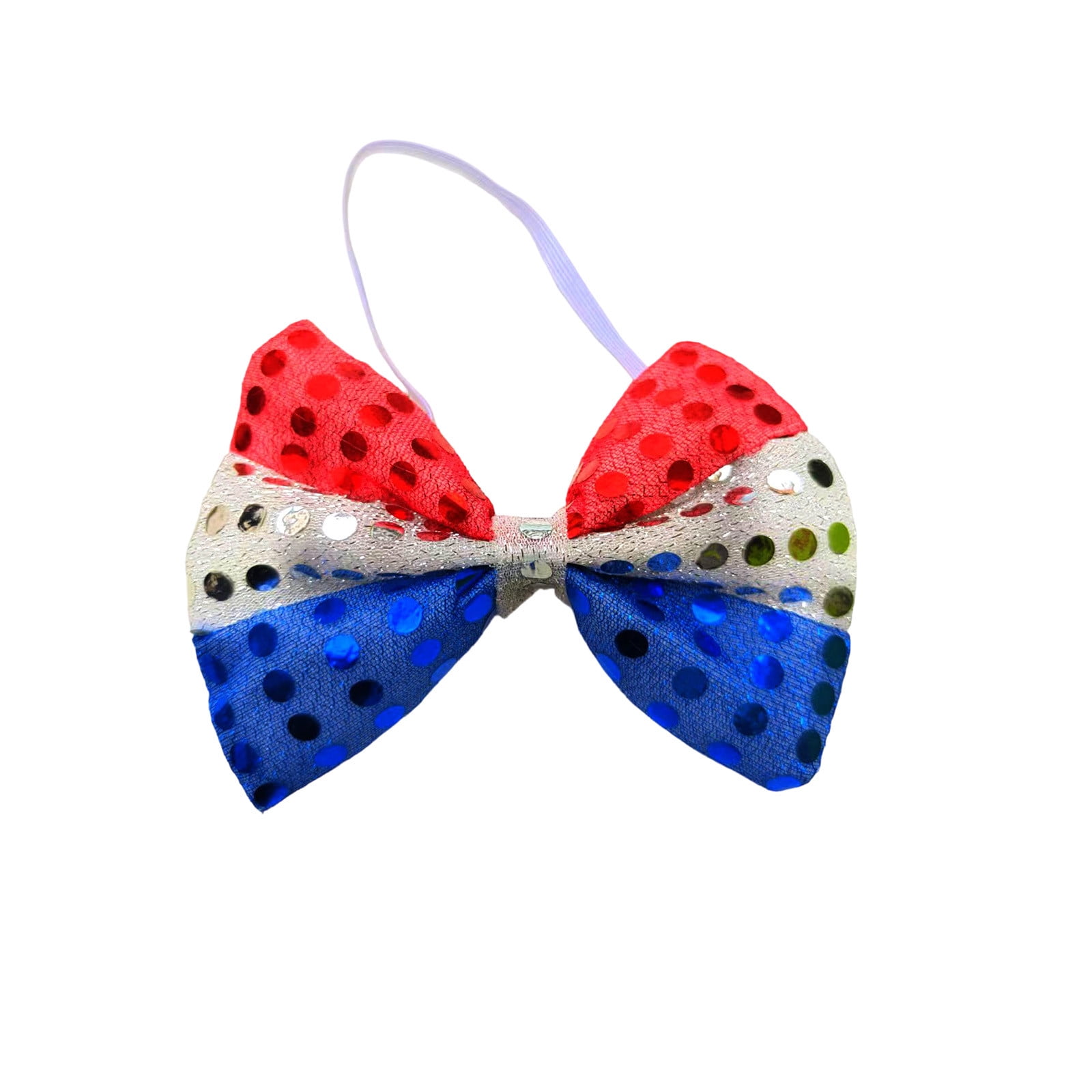 SIYTUAU Independence Day Flair Bow Tie Neckwear With Red White Blue ...
