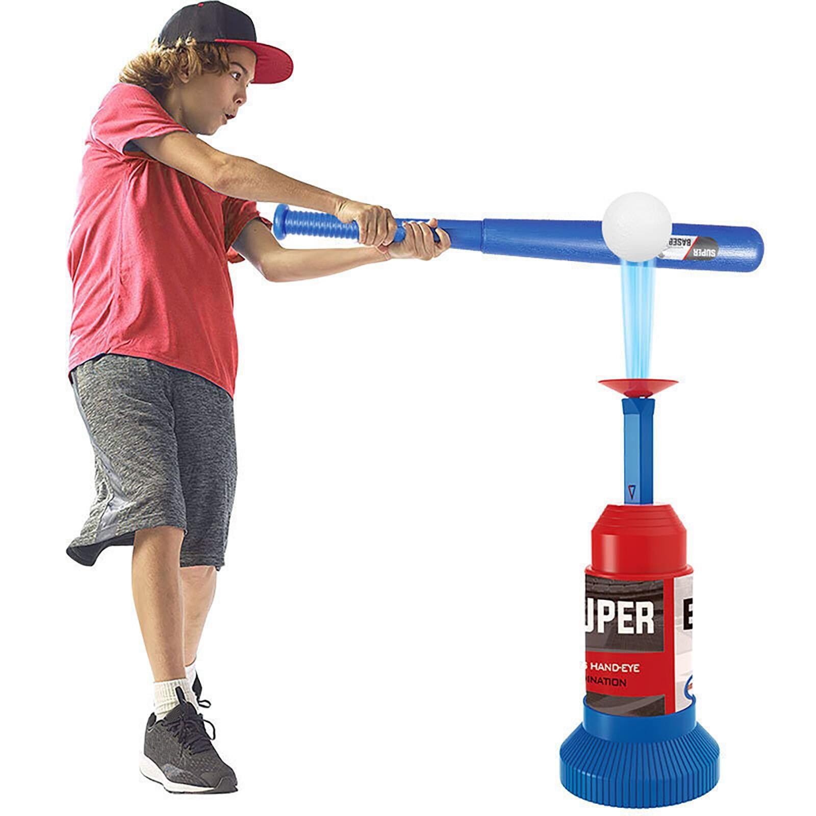 SIYTUAU Kids Baseball Pitching Machine Tee Set Automatic Ball Launcher ...