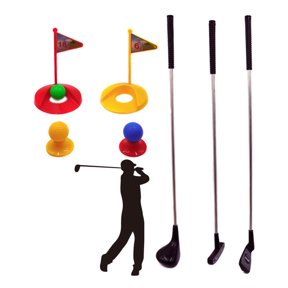 Franklin Sports Kids Plastic Golf Set - Adjustable Youth Clubs - Red ...