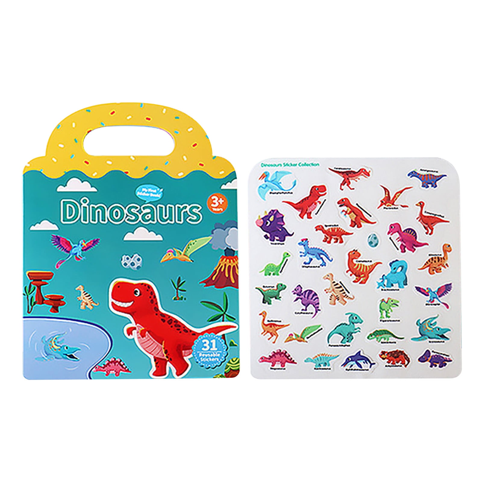 SIYTUAU Kids Reusable Sticker Book Activity Set Quiet Time Play ...