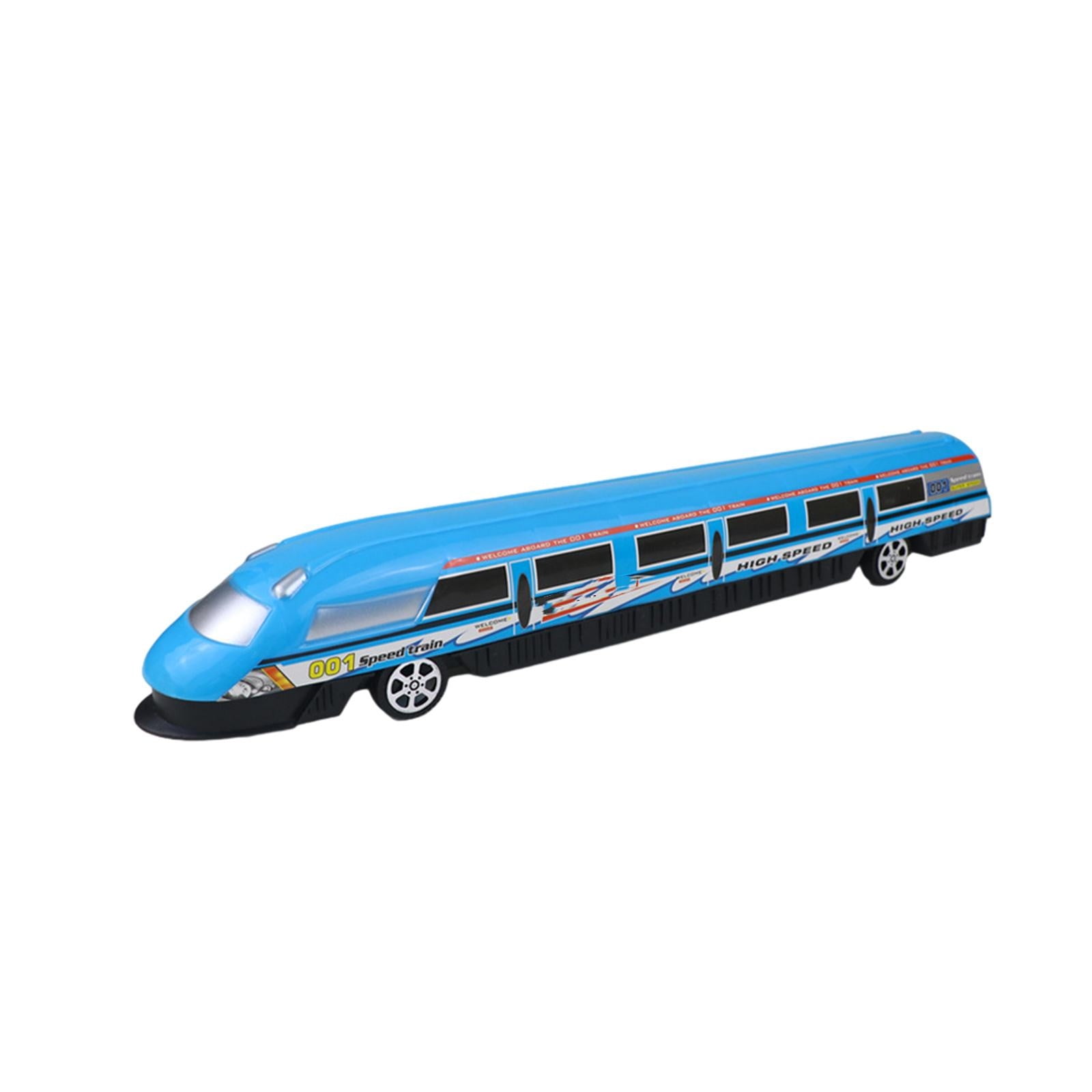 SIYTUAU Kids Simulation Electric Train Toy Blue Push And Go Locomotive ...