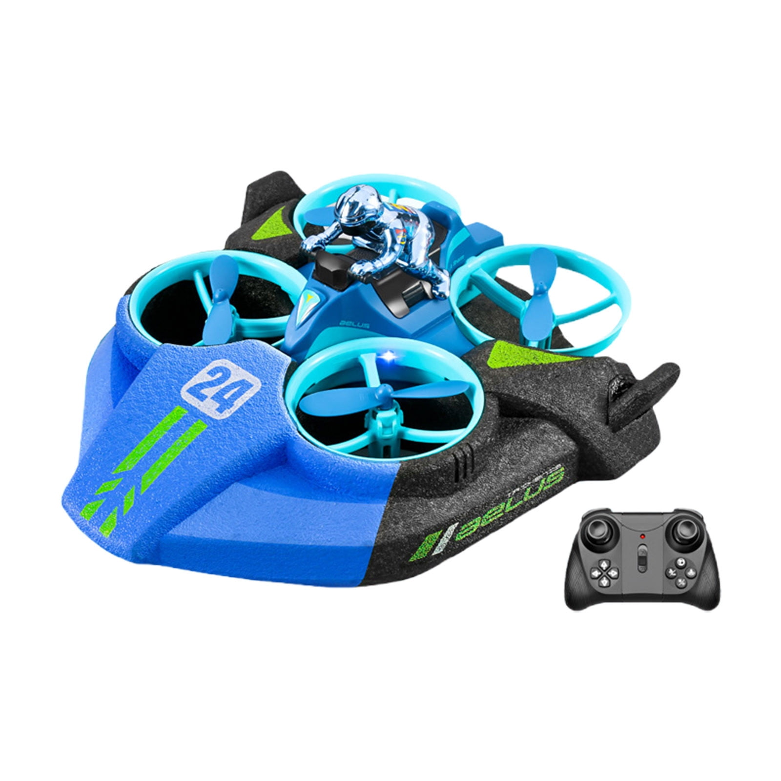 SIYTUAU Land Water Remote Control Toy Helicopter Drift Car Speedboat ...